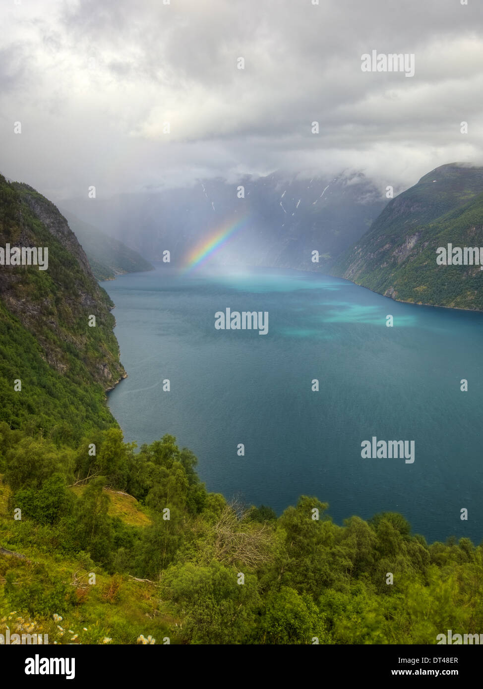 View of Geiranger Stock Photo - Alamy