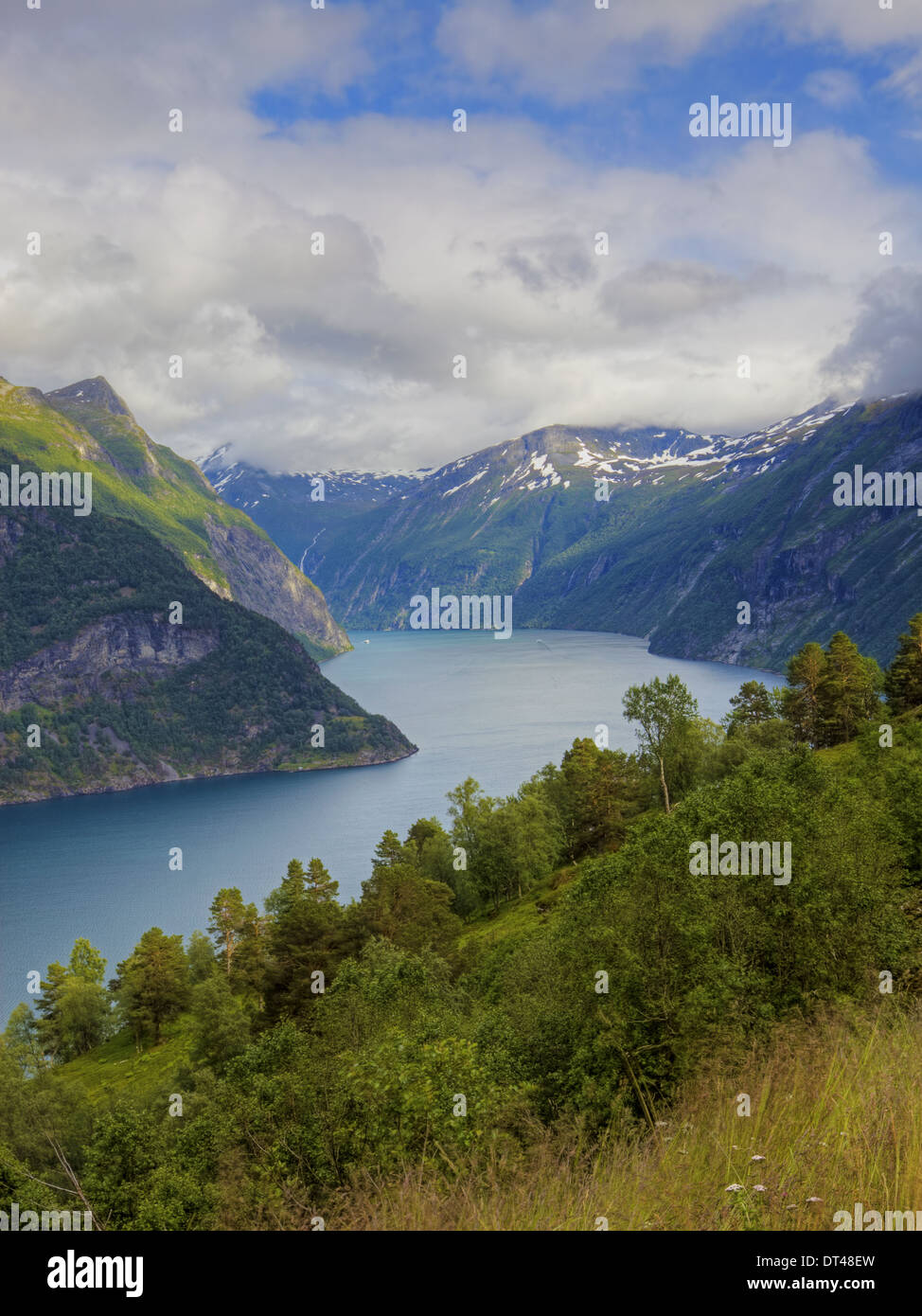 View of Geiranger Stock Photo - Alamy