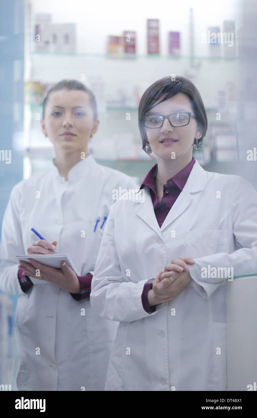 team of pharmacist chemist woman in pharmacy drugstore Stock Photo - Alamy