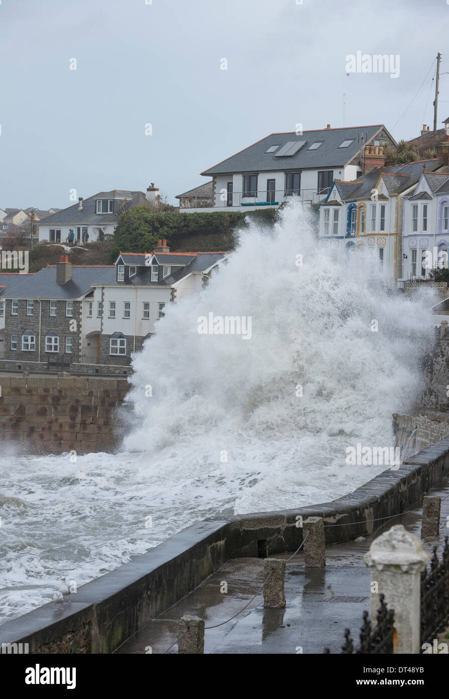 Huge spectacular waves and winds from the latest storm cause damage in ...
