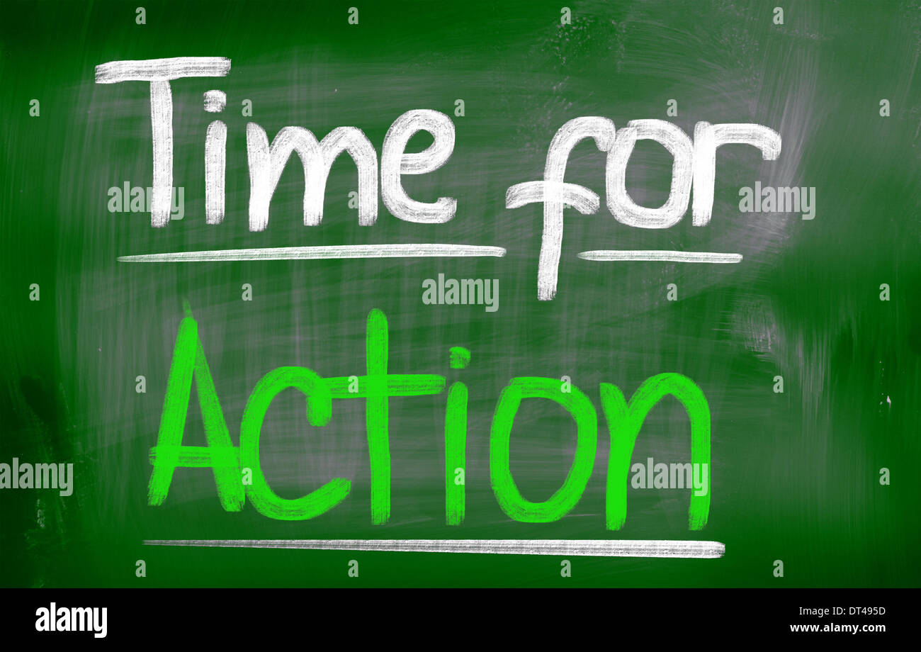 Time For Action Concept Stock Photo - Alamy