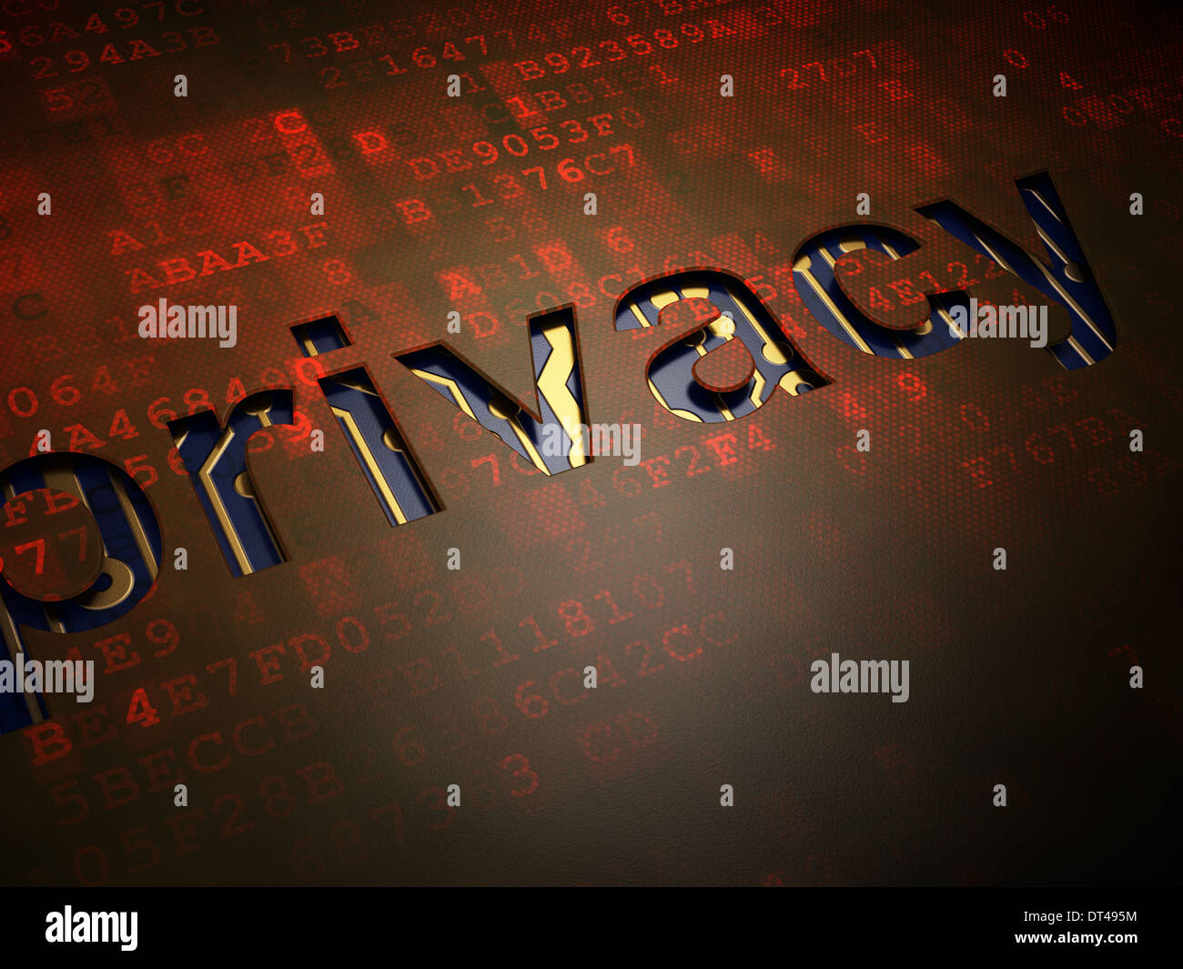 Safety concept: Privacy on digital screen background Stock Photo - Alamy