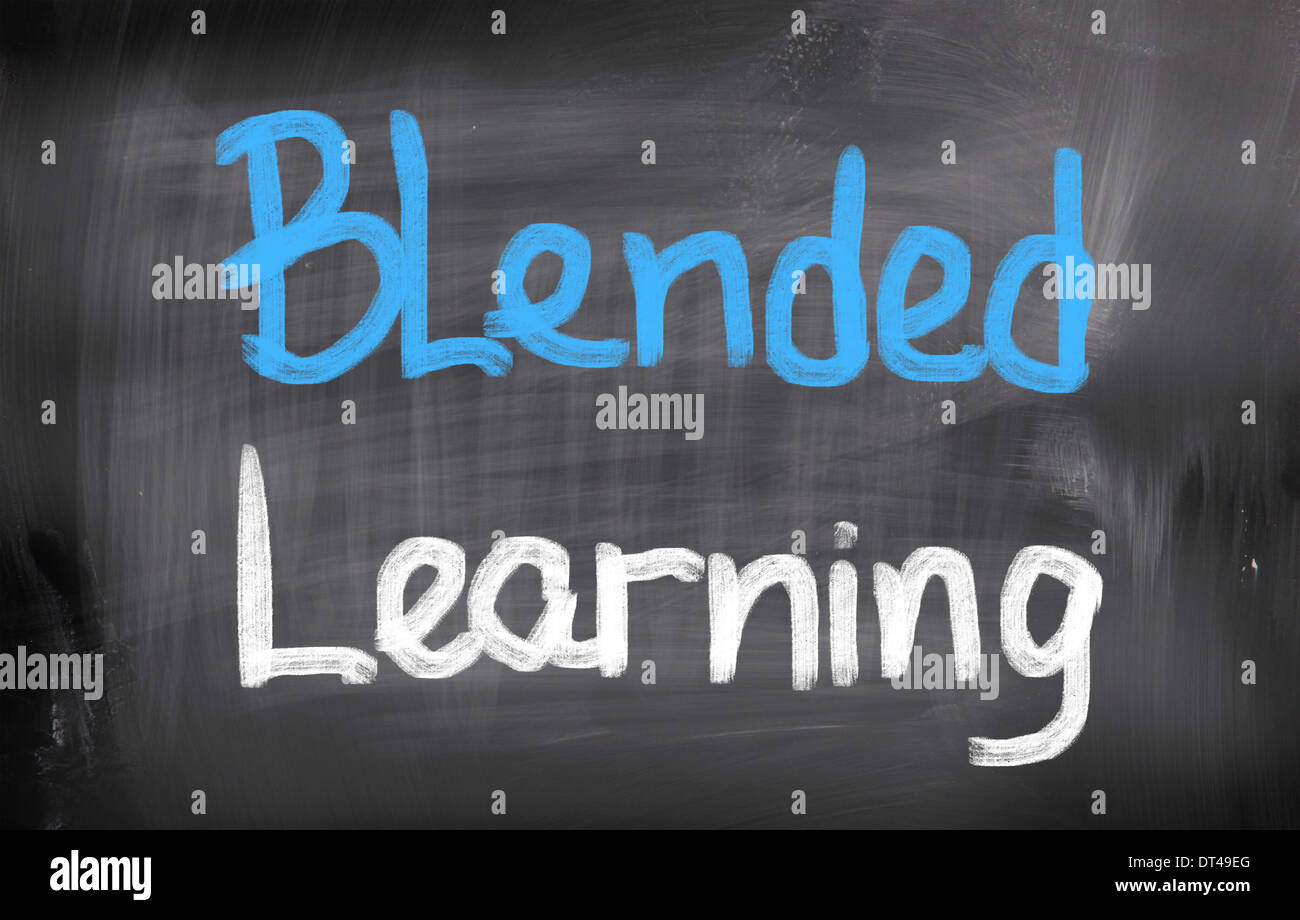 Blended Learning Concept Stock Photo - Alamy