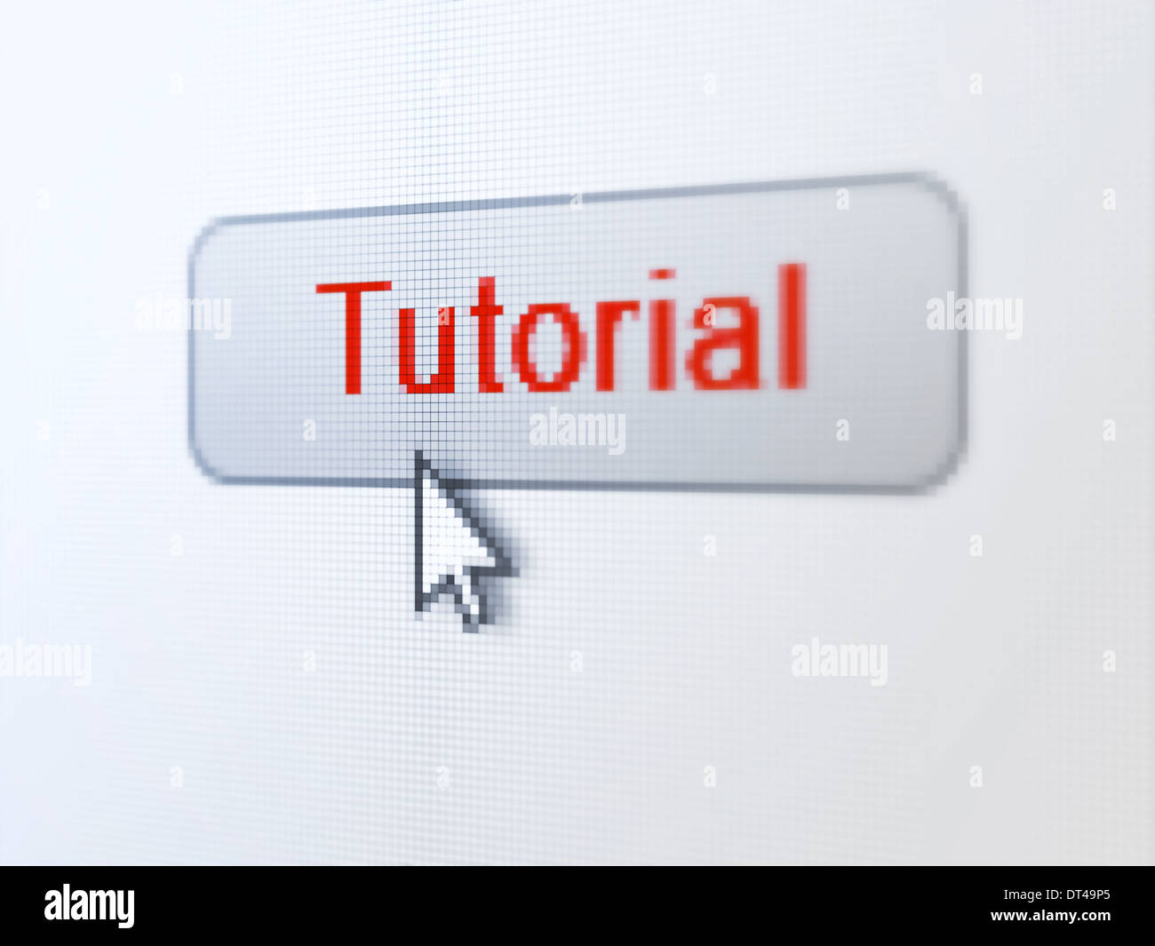 Education concept: Tutorial on digital button background Stock Photo ...