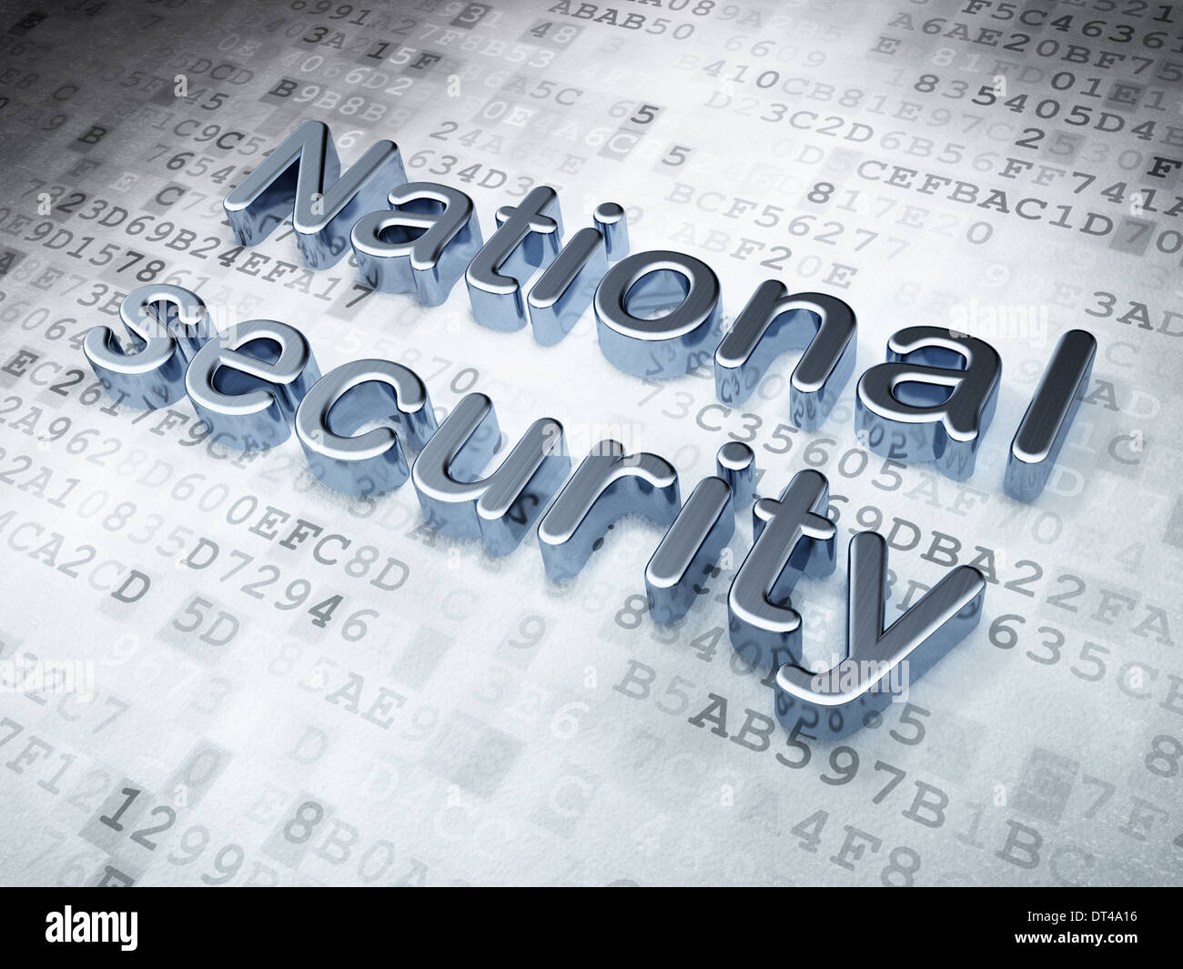 Security concept: Silver National Security on digital background Stock ...