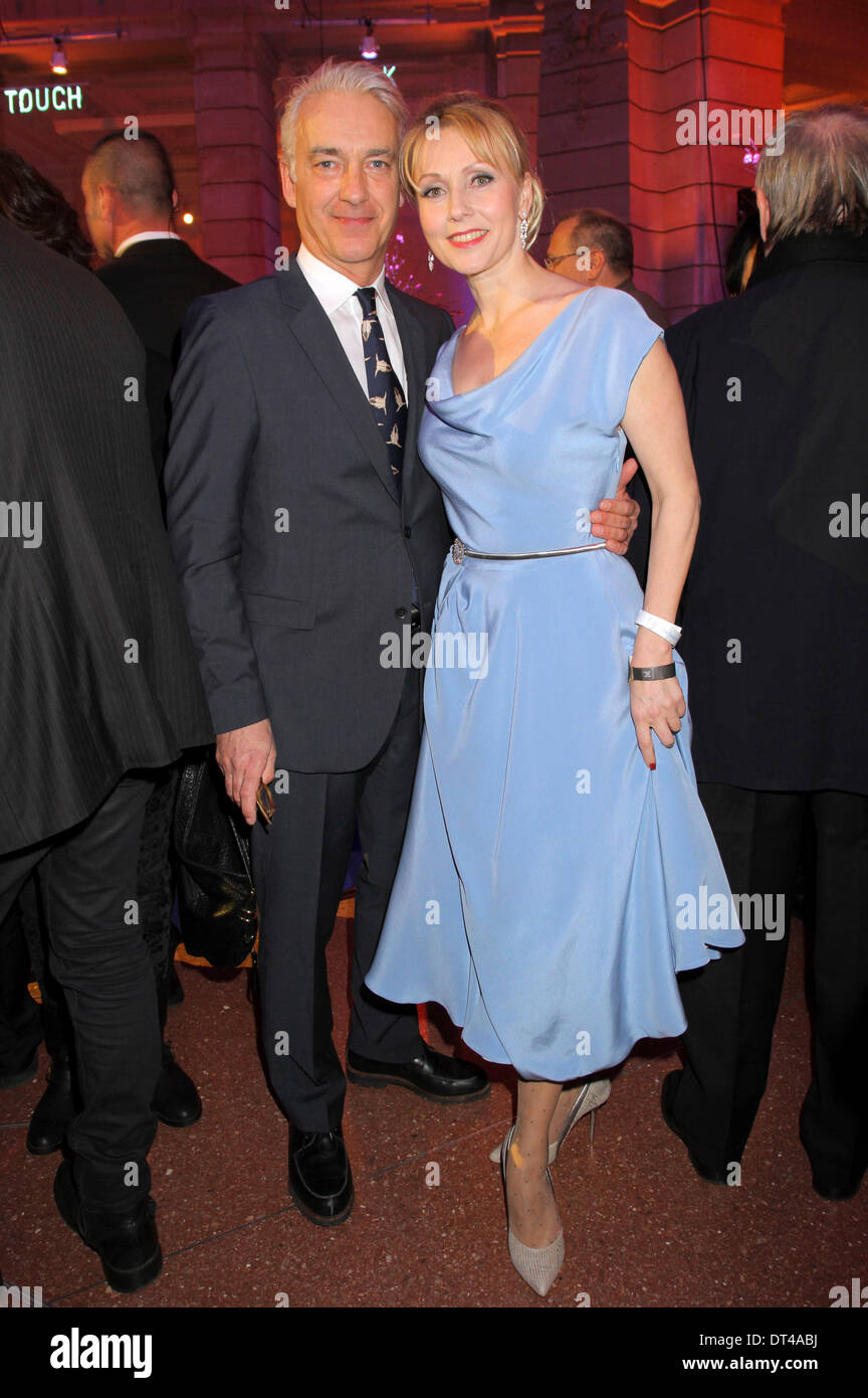 Berlin, Germany. 7th Feb, 2014. Christoph M. Ohrt and Dana Golombek ...