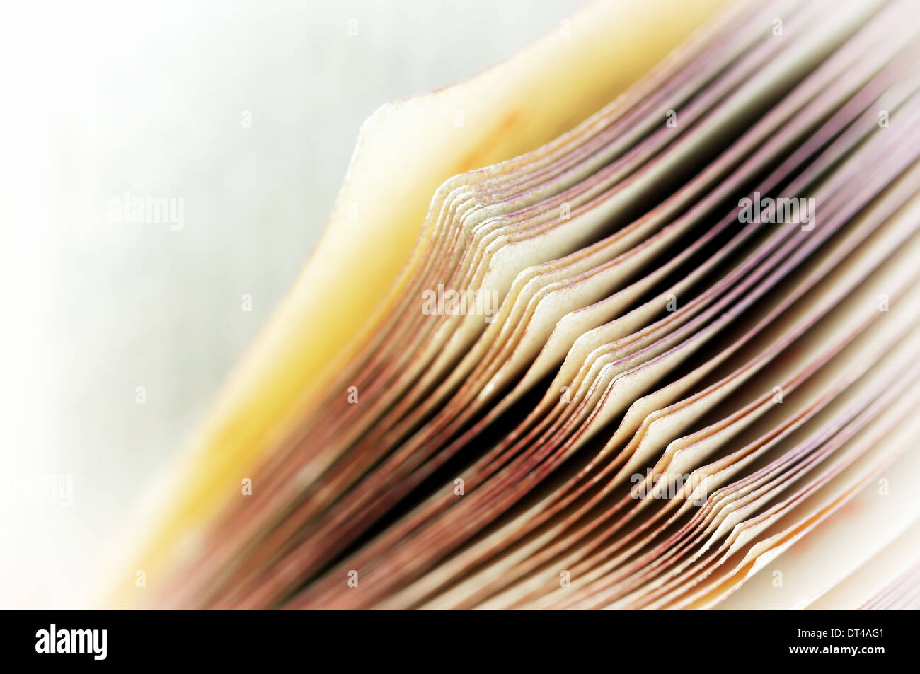 Macro photo of book pages Stock Photo - Alamy