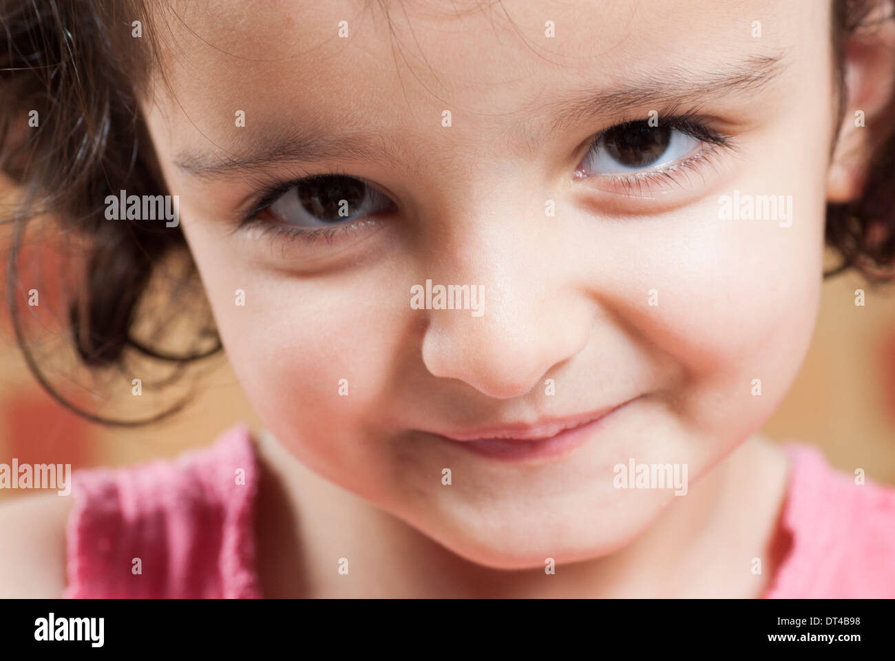 Little girl smiling Stock Photo - Alamy