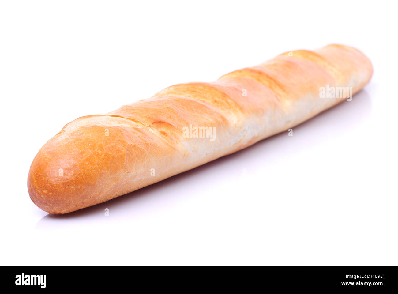 Long loaf isolated on white background Stock Photo - Alamy