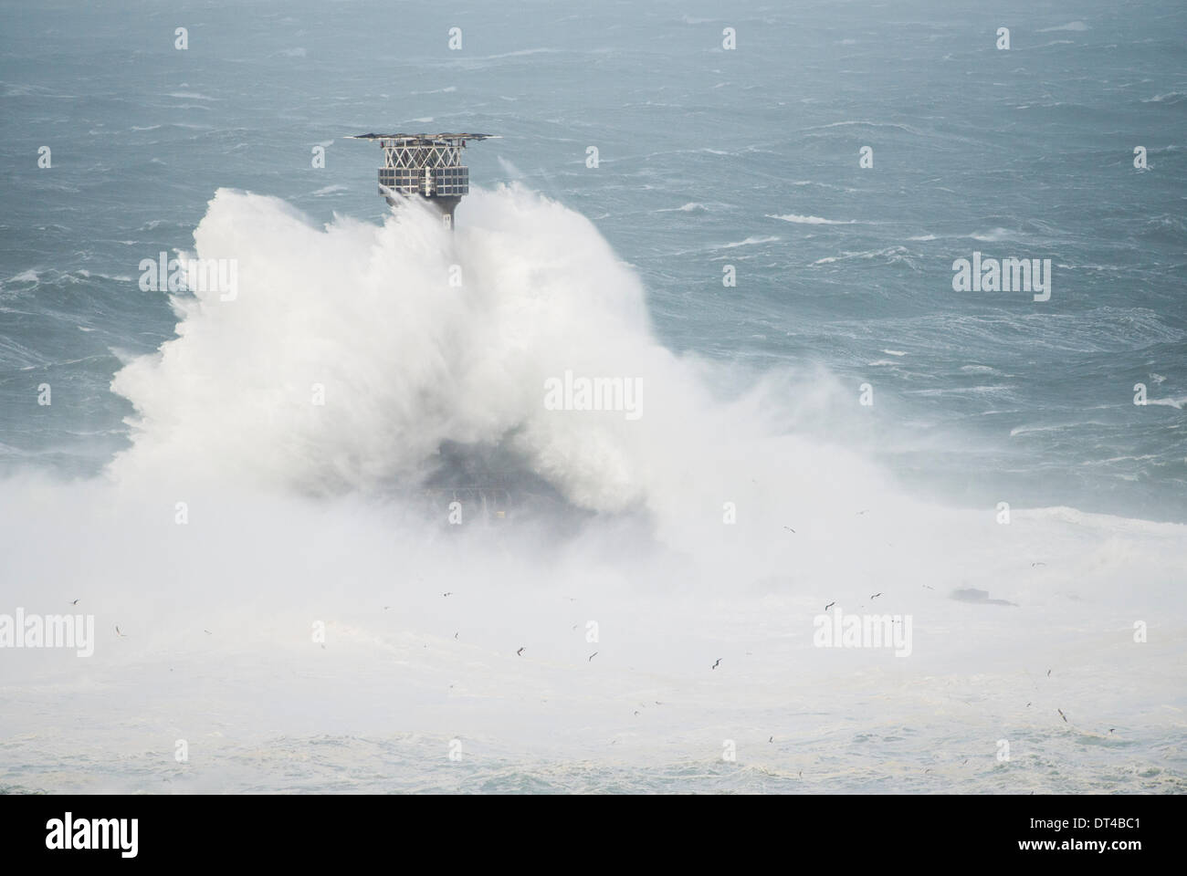 Longships Lighthouse Storm High Resolution Stock Photography and Images ...