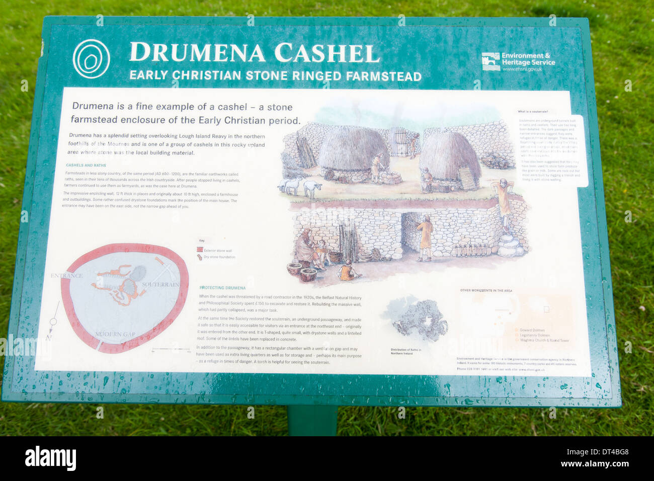 Drumena Cashel is a good example of a small Early Christian stone built ...