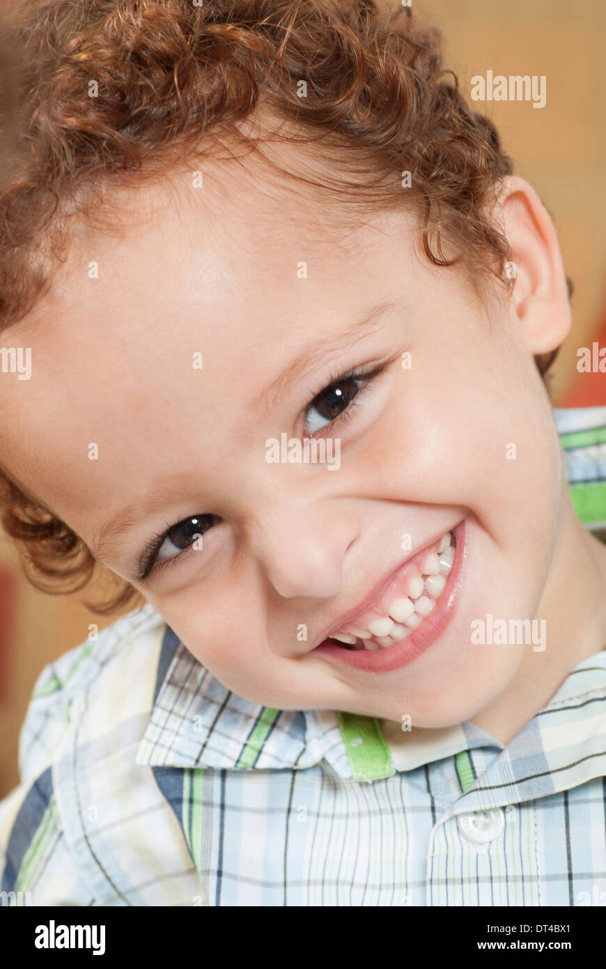 Happy 3 years old boy smiling Stock Photo - Alamy