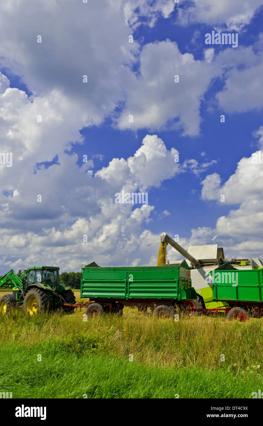 Farmer in combine harvester hi-res stock photography and images - Alamy
