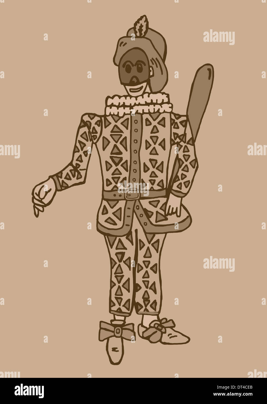 Harlequin drawing hi-res stock photography and images - Alamy