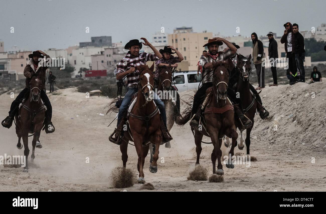 Saar, Bahrain. 8th Feb, 2014. Daily life of Bahraini citizens lovers of ...