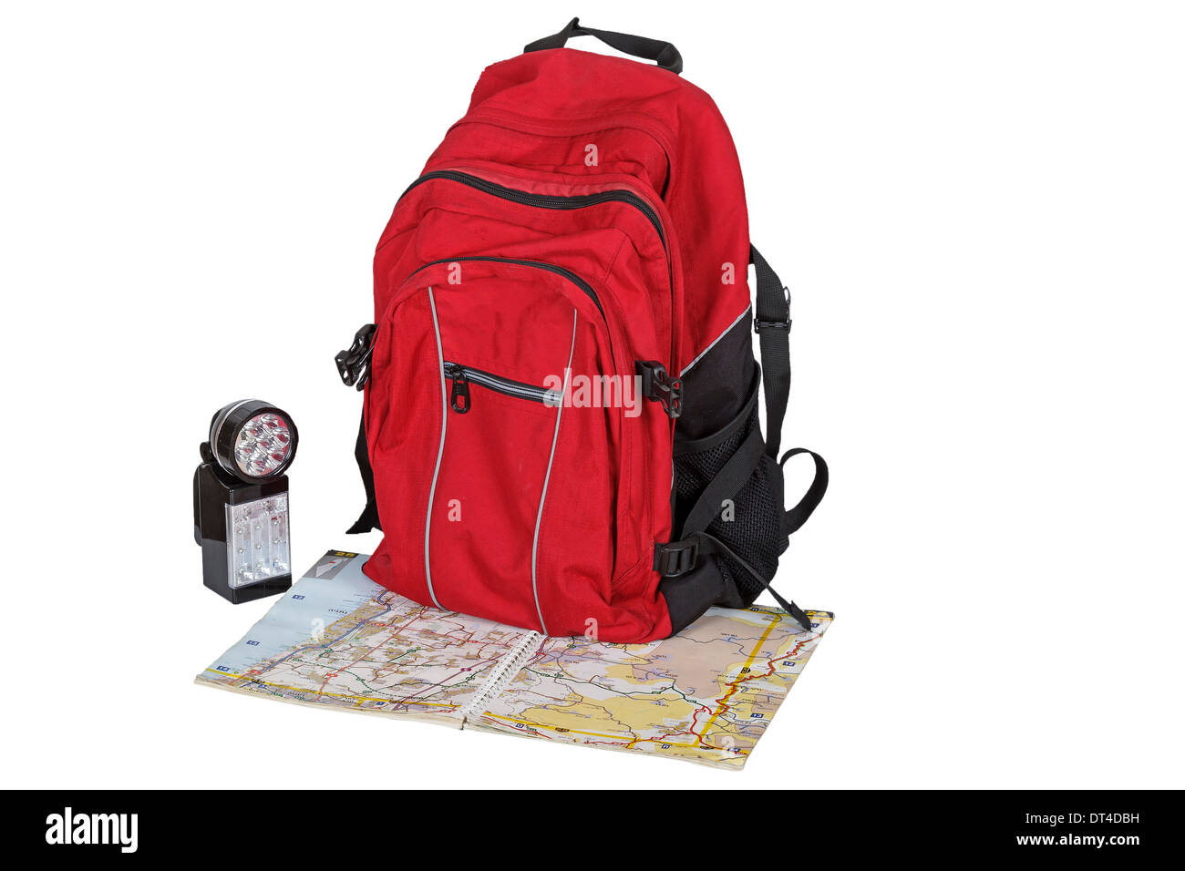 Backpack map hi-res stock photography and images - Alamy