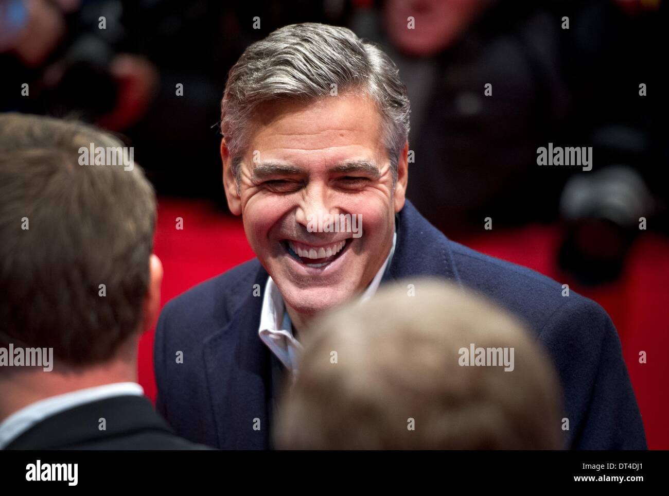 Berlin, Germany. 08th Feb, 2014. The actor George Clooney arrives for ...