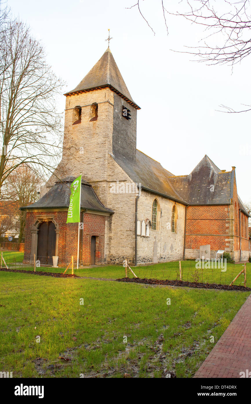 Old church building in flanders fields belgium Stock Photo - Alamy