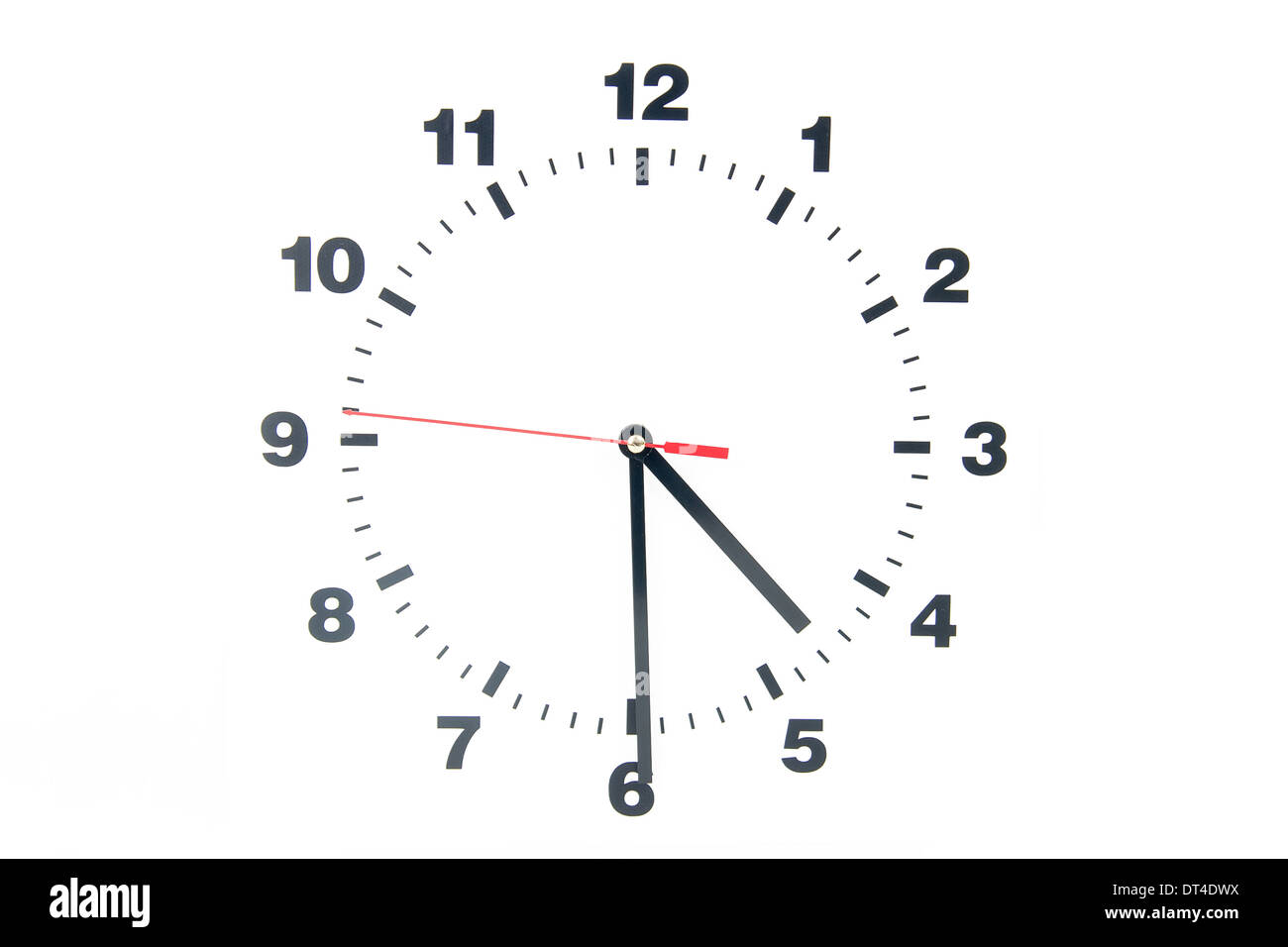 Dial of the clock isolated on white background Stock Photo - Alamy