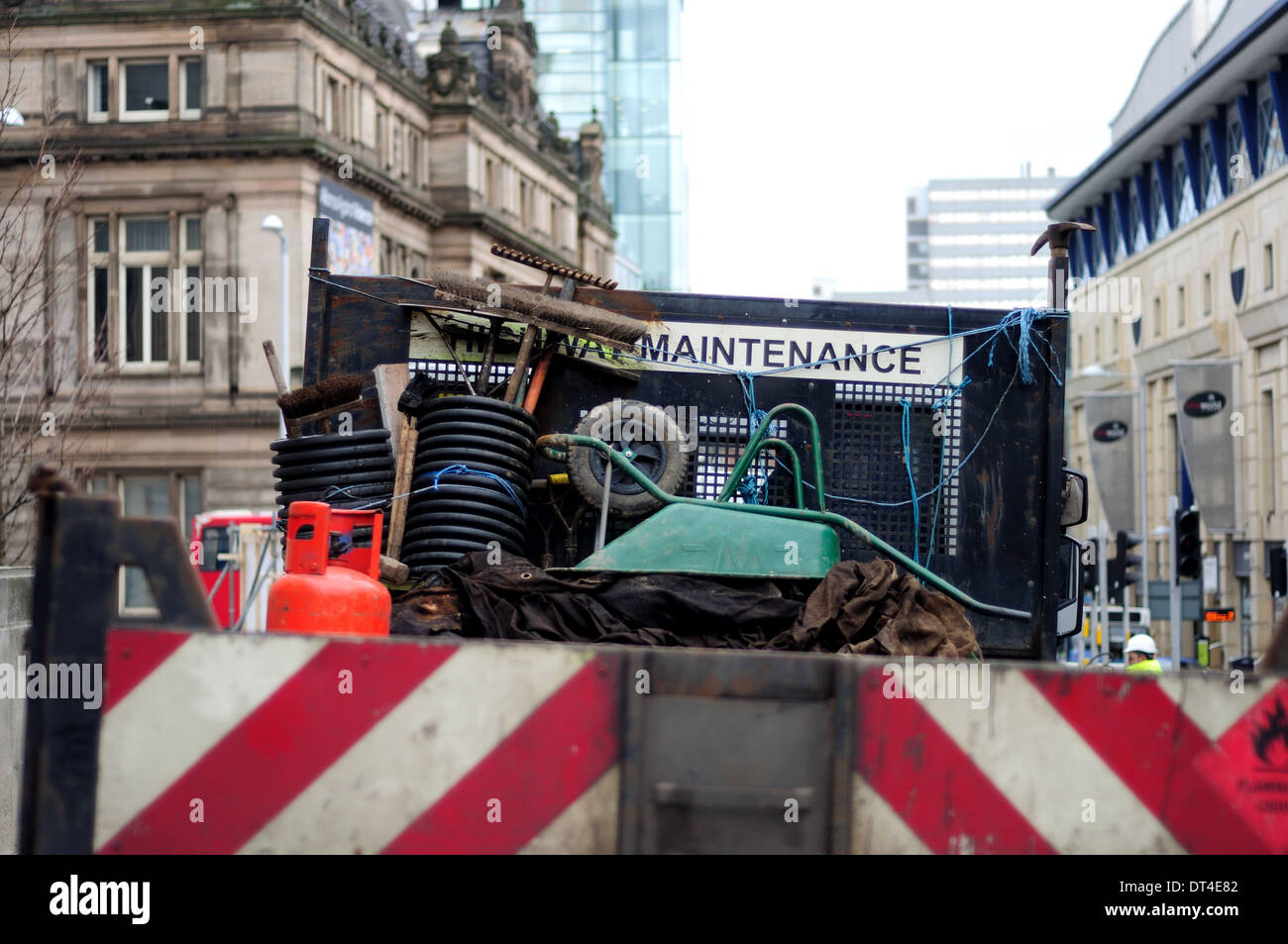 Road Works,Repairing Burst Water Pipe And Laying New Road Surface ...
