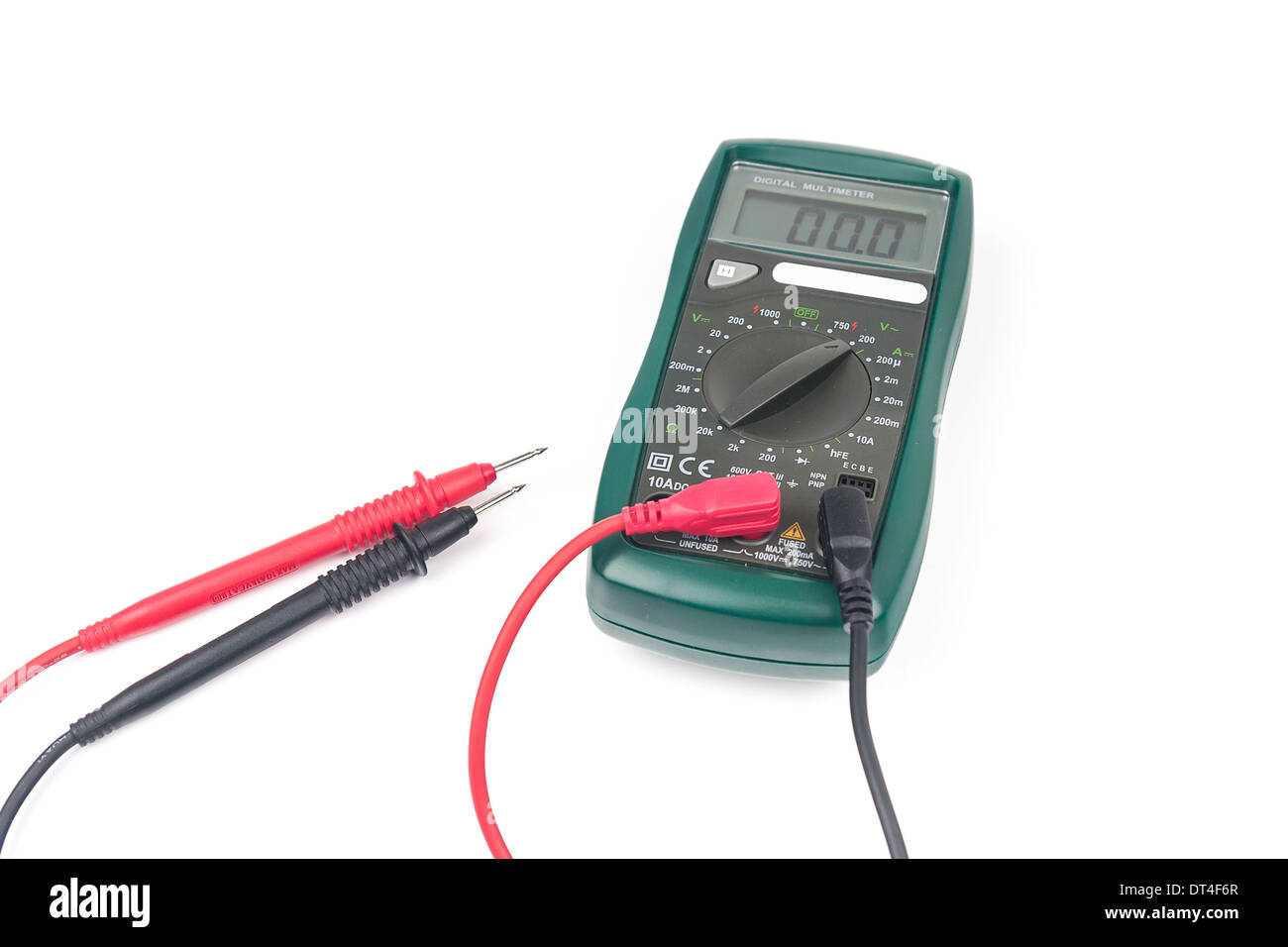 Digital multimeter isolated on white background Stock Photo - Alamy