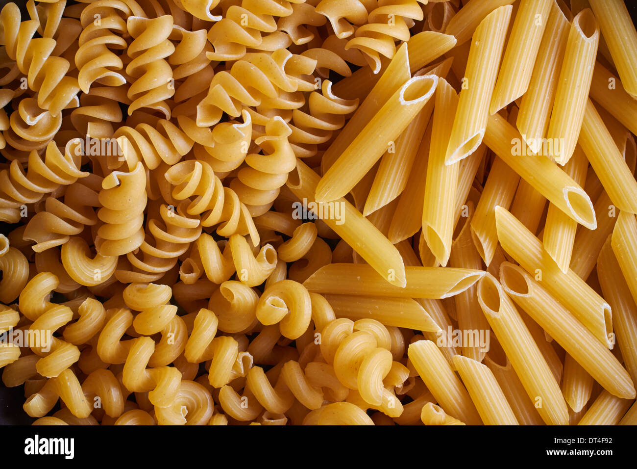 A combination of popular pasta shapes Stock Photo - Alamy