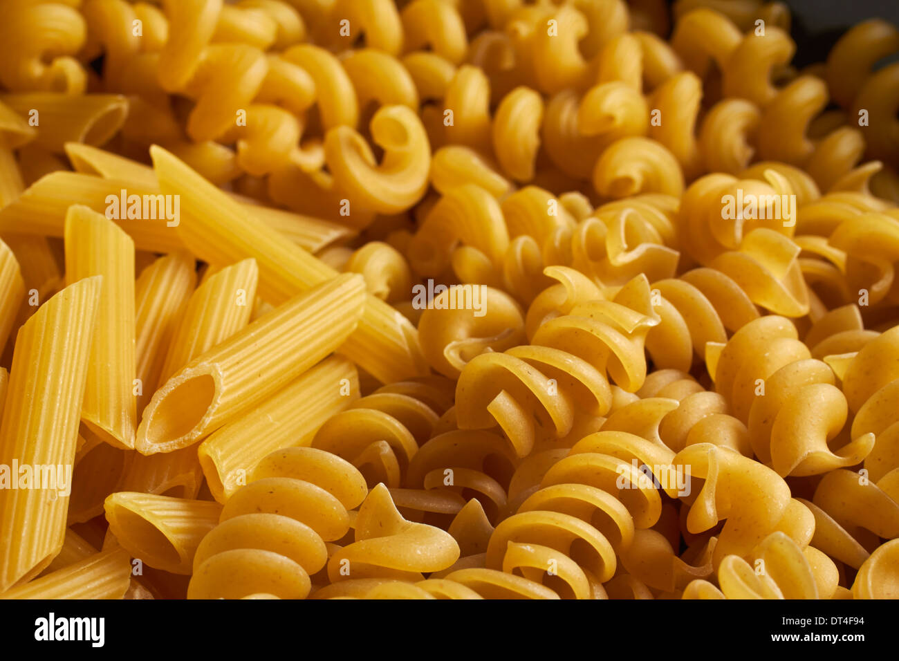 A combination of popular pasta shapes Stock Photo - Alamy