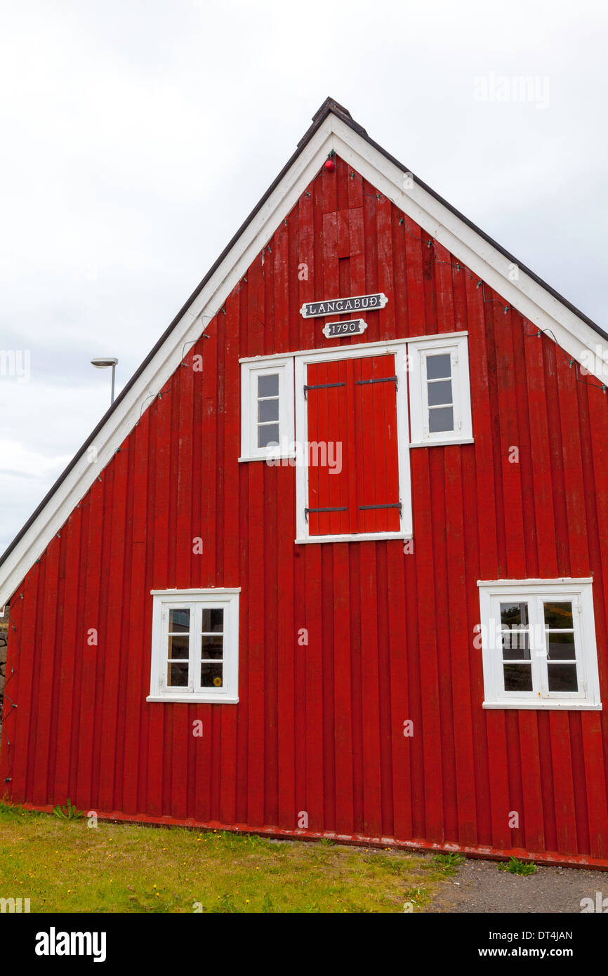 Traditional Icelandic architecture, Djupivogur, Iceland Stock Photo - Alamy