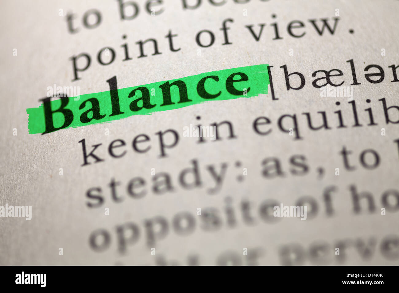 Word balance hi-res stock photography and images - Alamy
