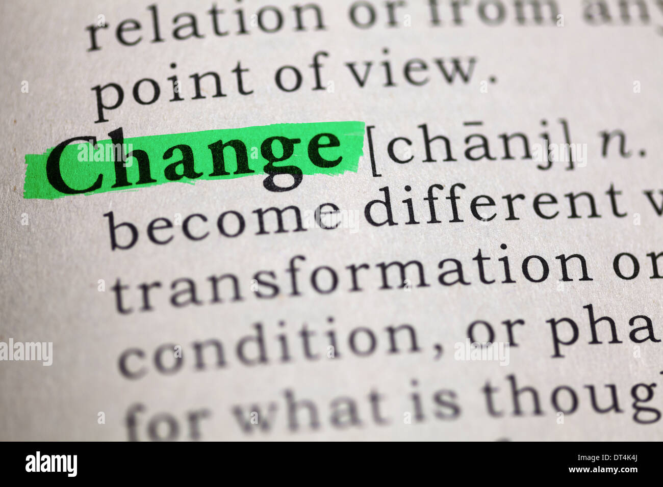 Word change hi-res stock photography and images - Alamy