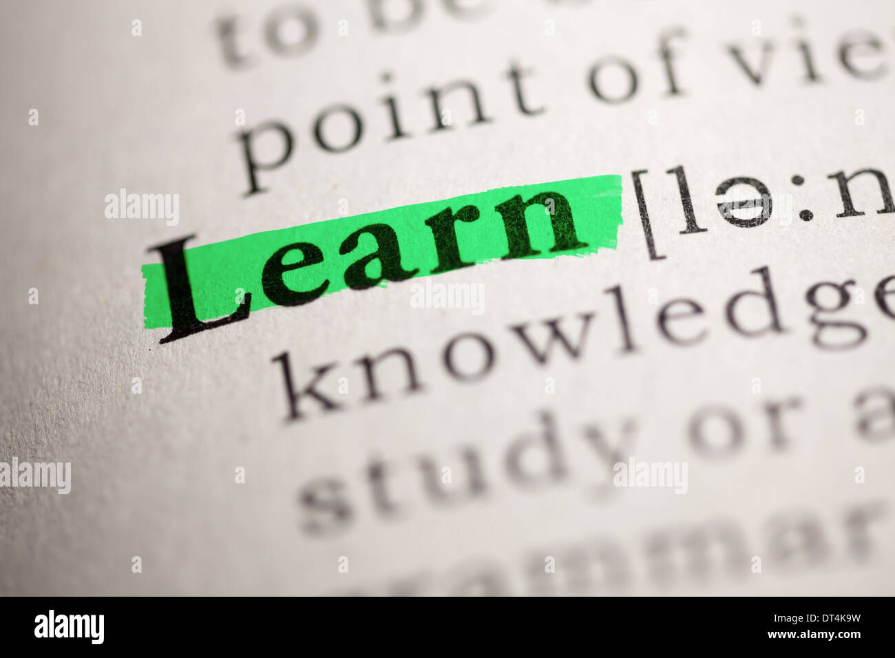 Learn word hi-res stock photography and images - Alamy