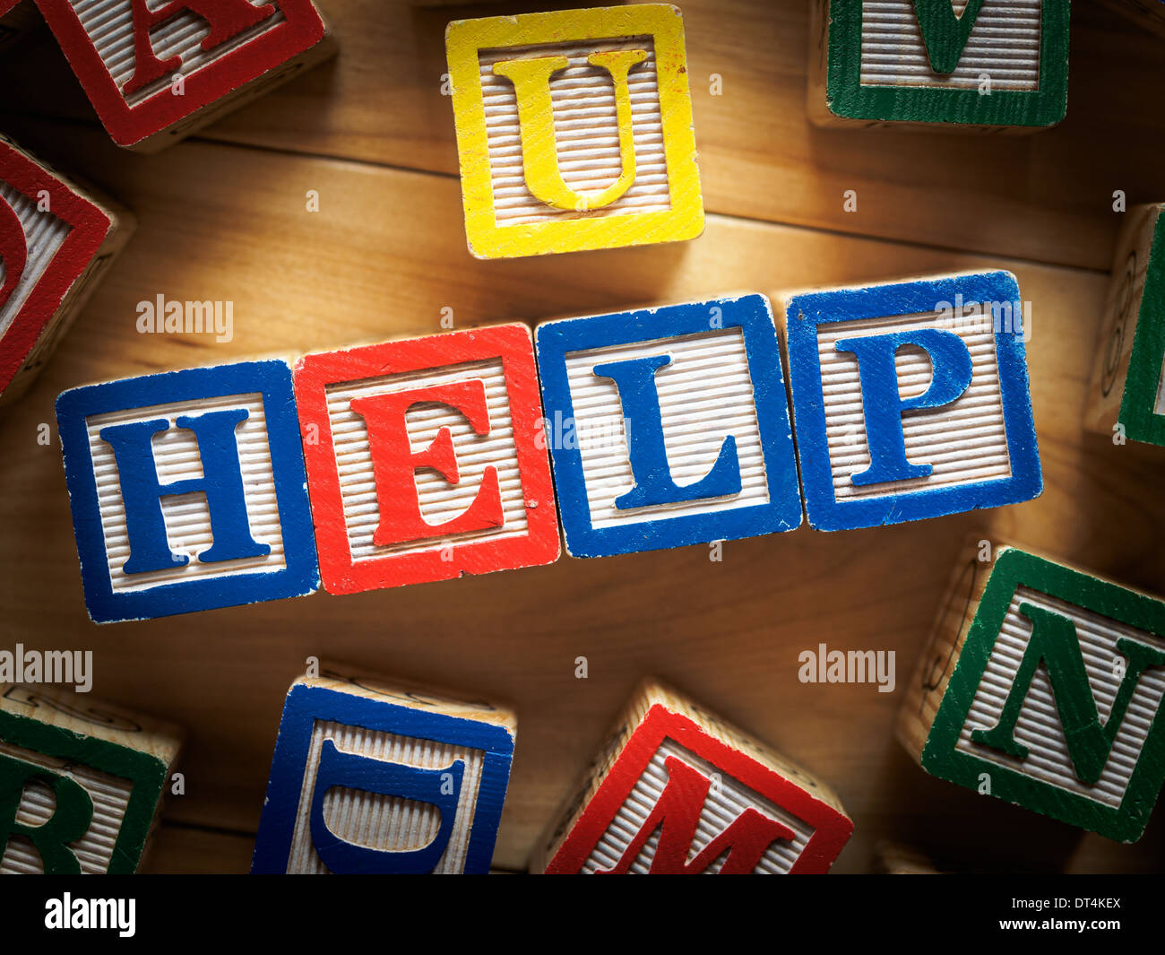 Toy blocks help hi-res stock photography and images - Alamy