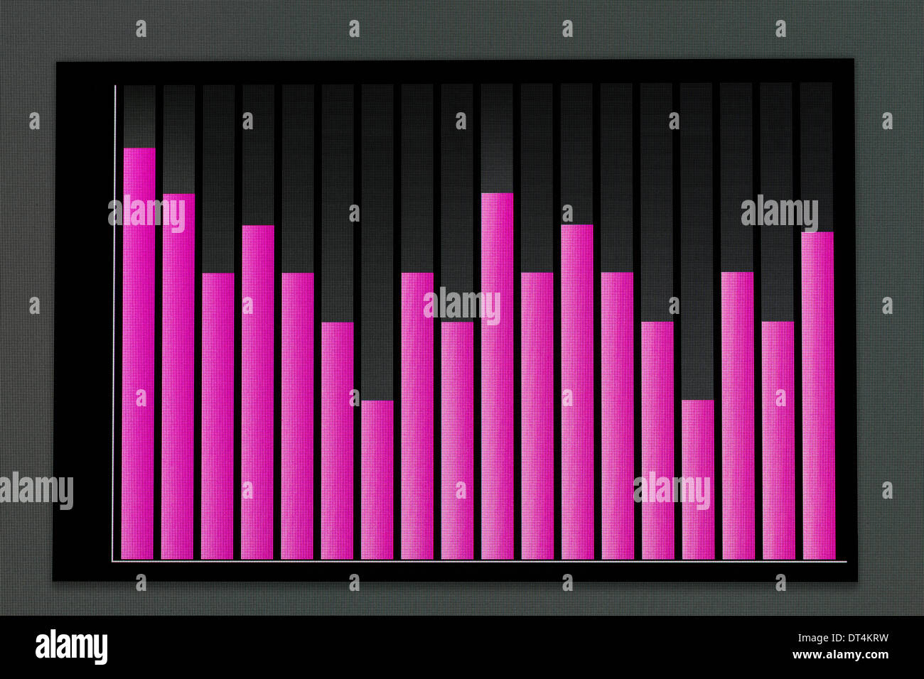 Computer Monitor screen Graph, concept of business chart Stock Photo ...