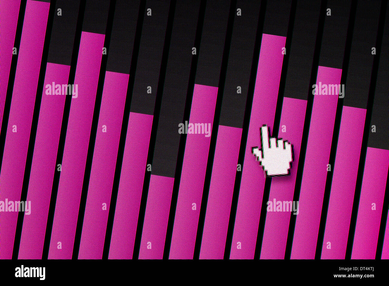 Computer Monitor screen Graph, concept of business chart Stock Photo ...
