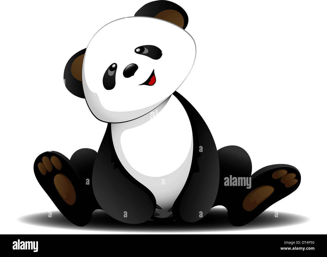 Cartoon baby sitting panda hi-res stock photography and images - Alamy