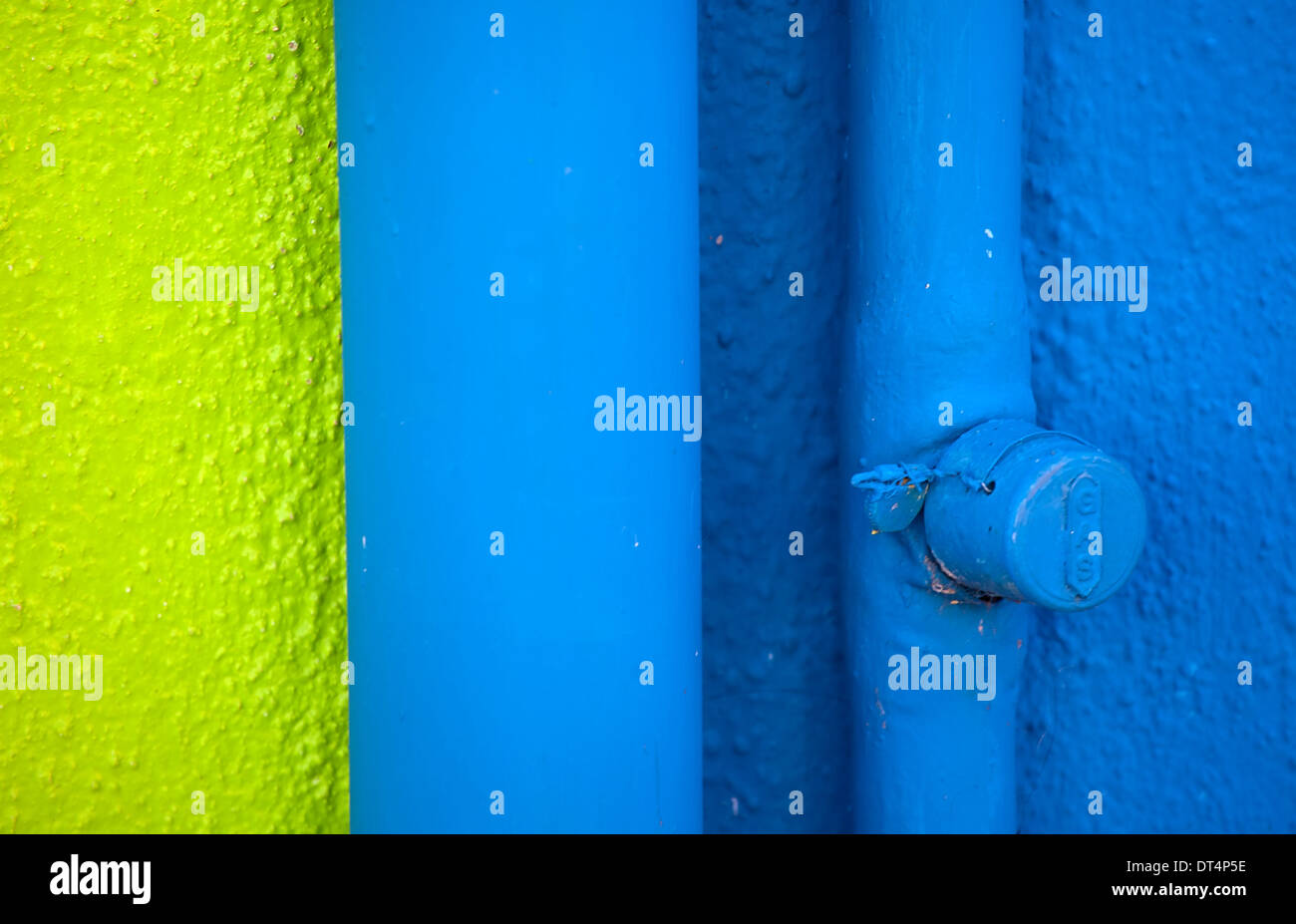 yellow and blue futuristic pattern design with gas tube Stock Photo - Alamy