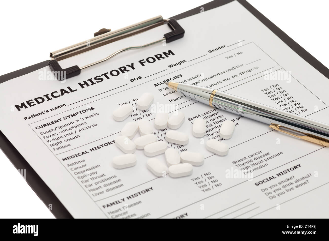 Medical check list patient hi-res stock photography and images - Alamy