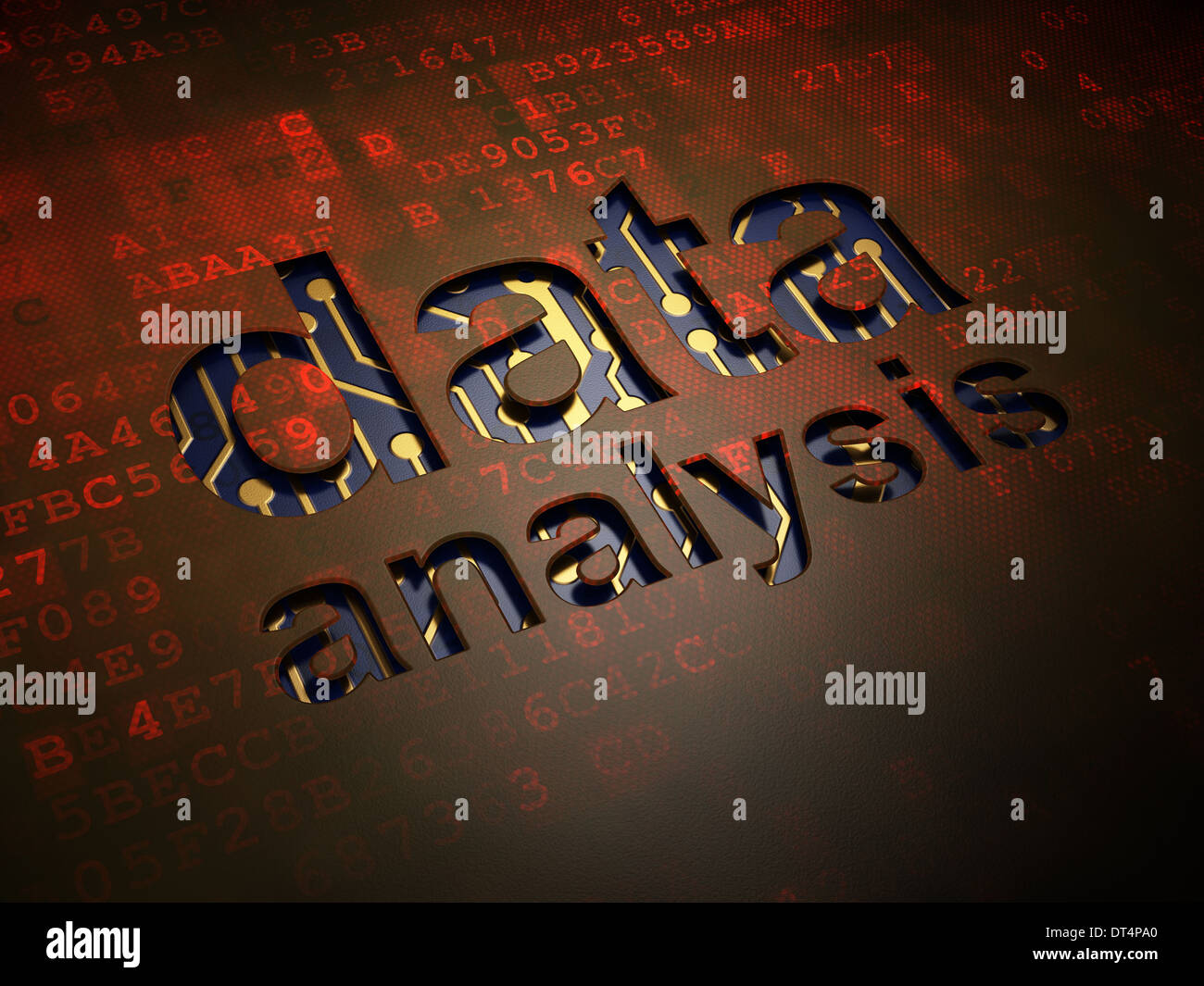 Data concept: Data Analysis on digital screen background Stock Photo ...