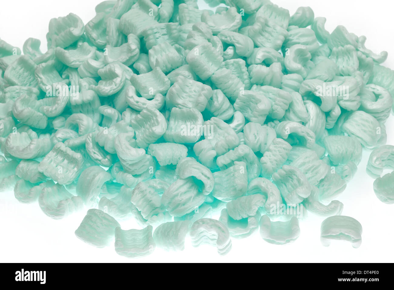 Polystyrene foam on white background Stock Photo - Alamy