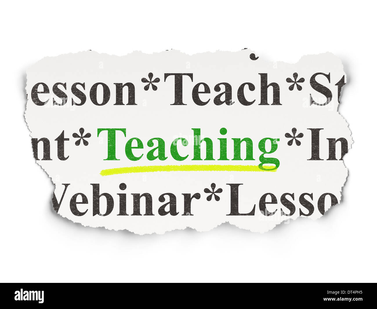 Education concept: Teaching on Paper background Stock Photo - Alamy