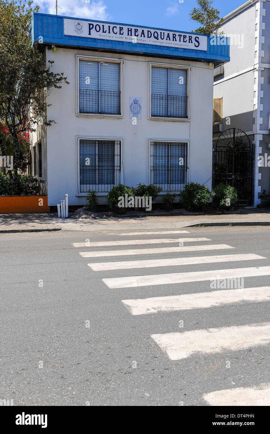 The Police Headquarters at Tortola, British Virgin Islands, Caribbean ...