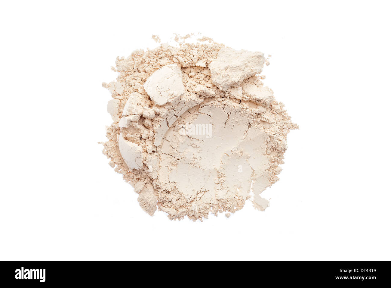 Make up powder isolated on white background Stock Photo - Alamy