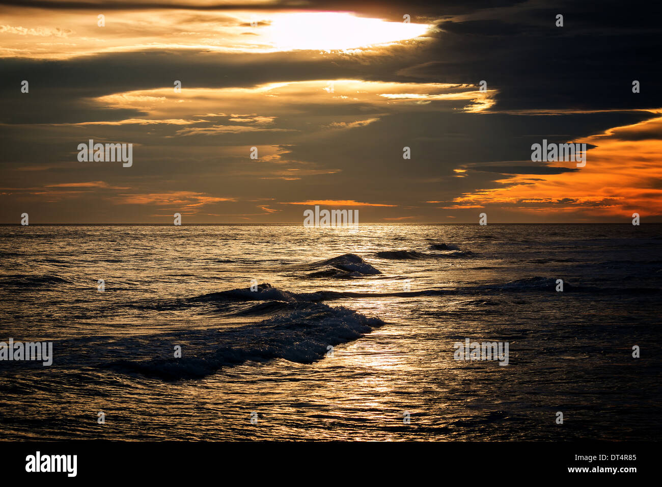 Beautiful sunset landscape over the ocean Stock Photo - Alamy