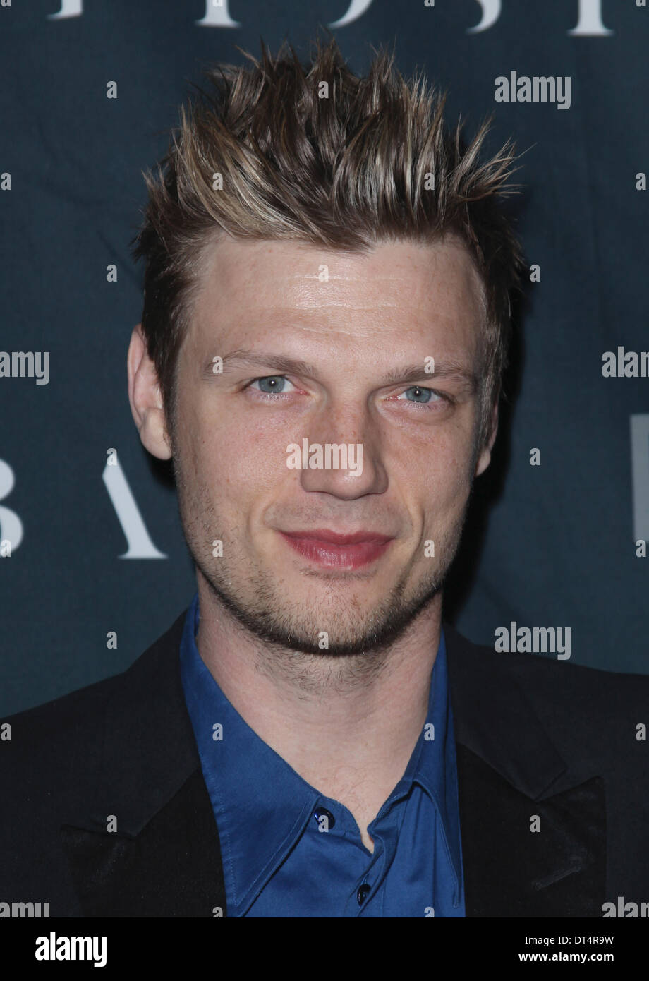 Las Vegas, Nevada, USA. 8th Feb, 2014. Singer Nick Carter celebrates ...
