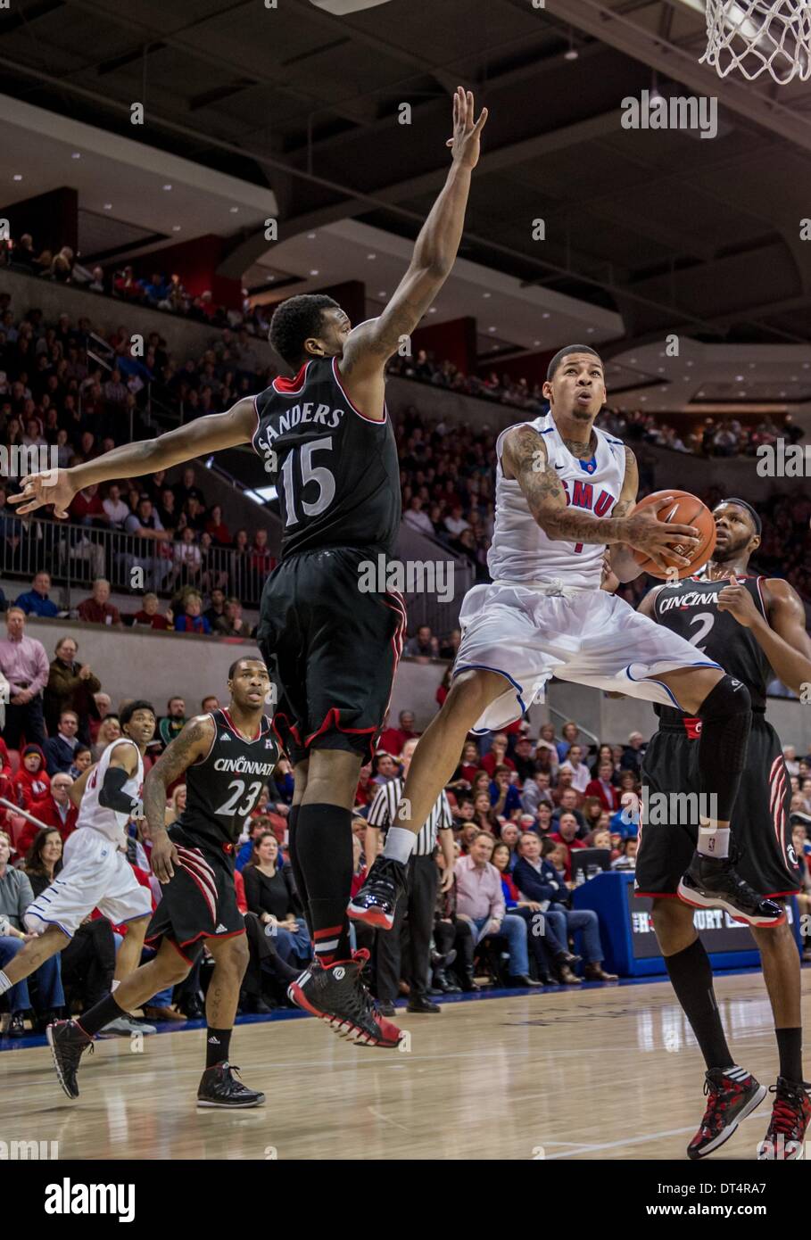 Dallas, Texas, USA. 9th Feb, 2014. Southern Methodist Mustangs guard ...