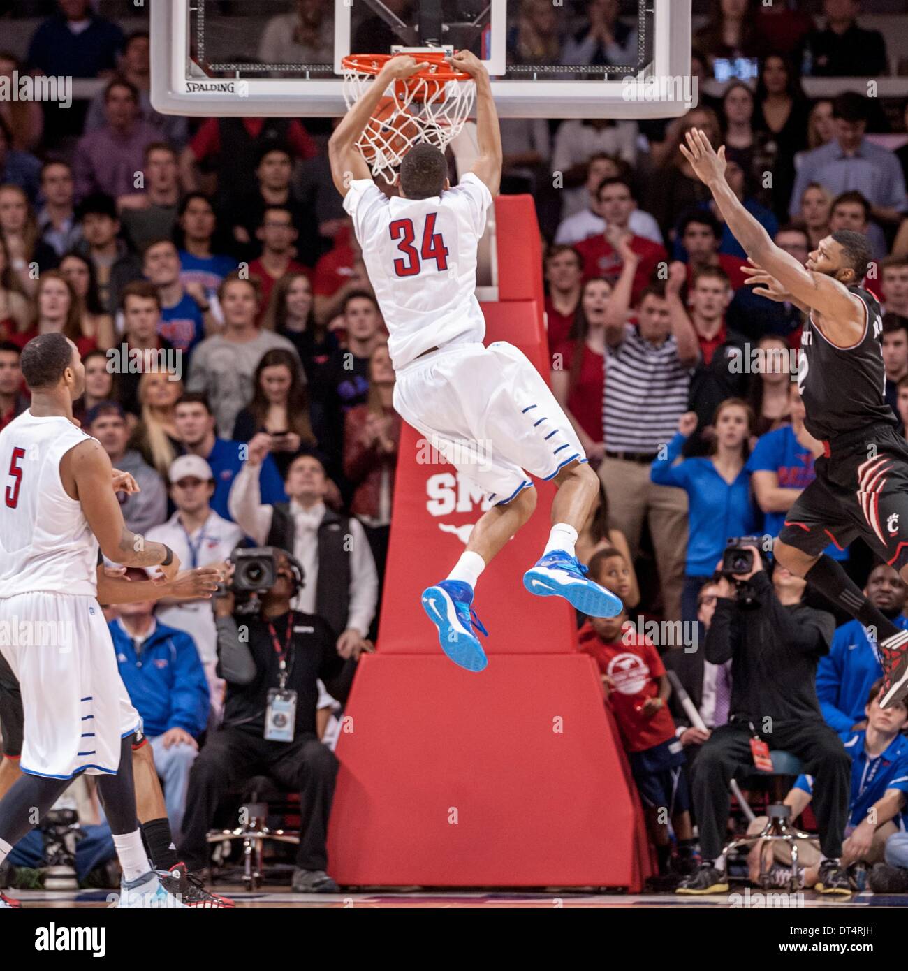 Dallas, Texas, USA. 9th Feb, 2014. Southern Methodist Mustangs forward ...