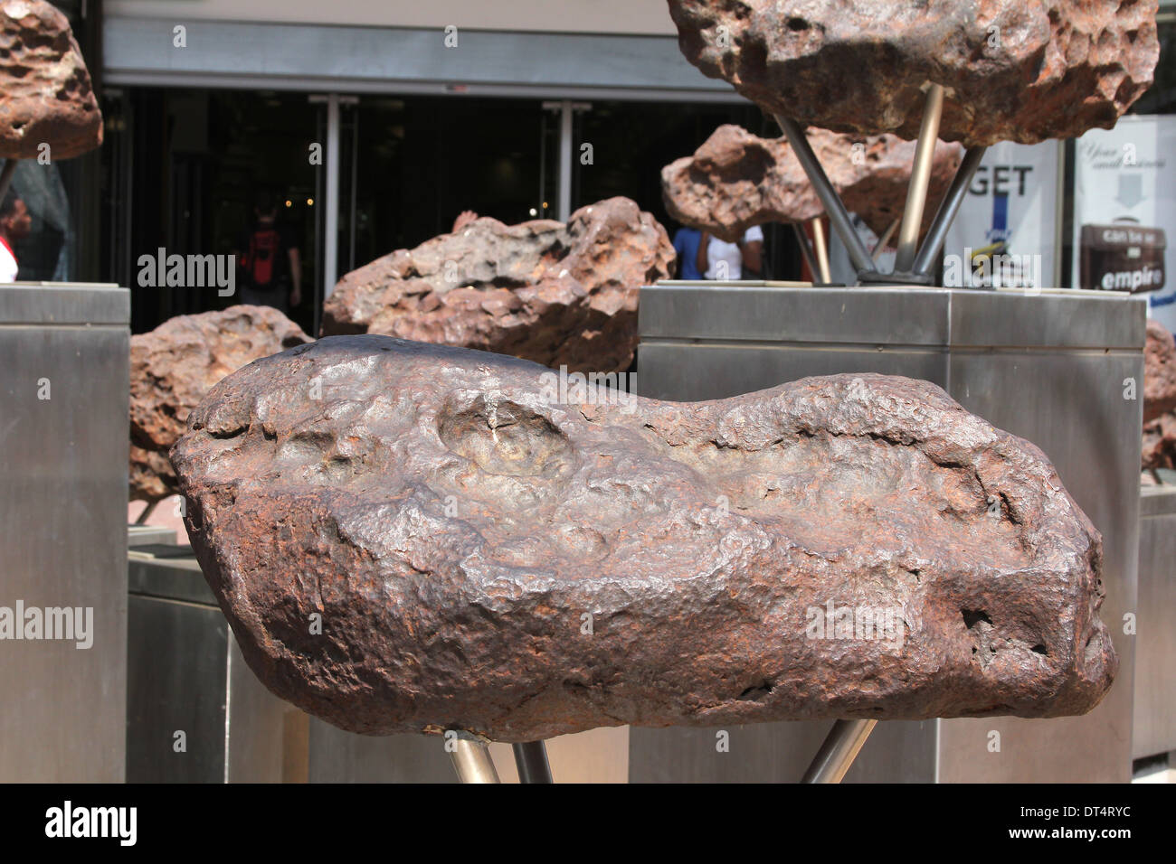 Piece of the Gibeon Meteorite Shower at the Meteorite Foundation ...