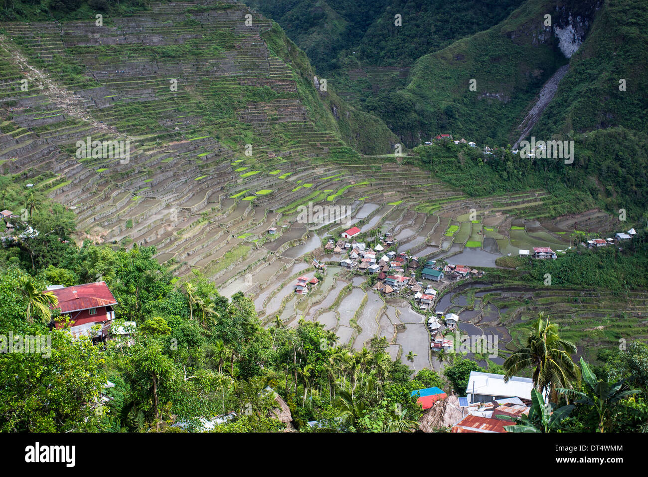 View of Batad and its amazing rice terraces Philippines a UNESCO World ...