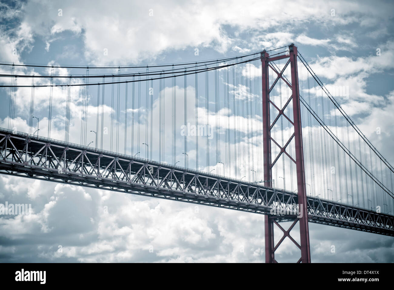 Lisbon bridge town house roof hi-res stock photography and images - Alamy