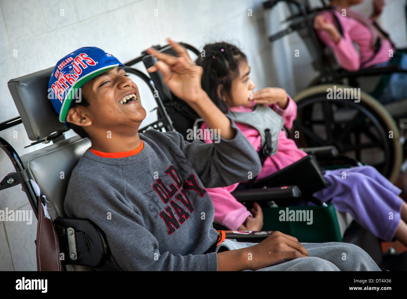 Disabled children in Antigua, Guatemala Stock Photo - Alamy